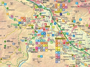 Bled - šport - tematska karta - Kartografija d.o.o.